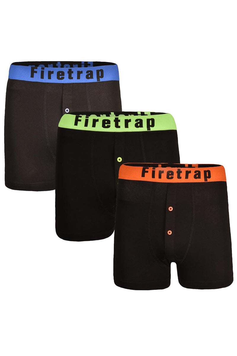 3 Pack Fire Trap Mens Cooper Soft Cotton Boxers – 5poundstuff