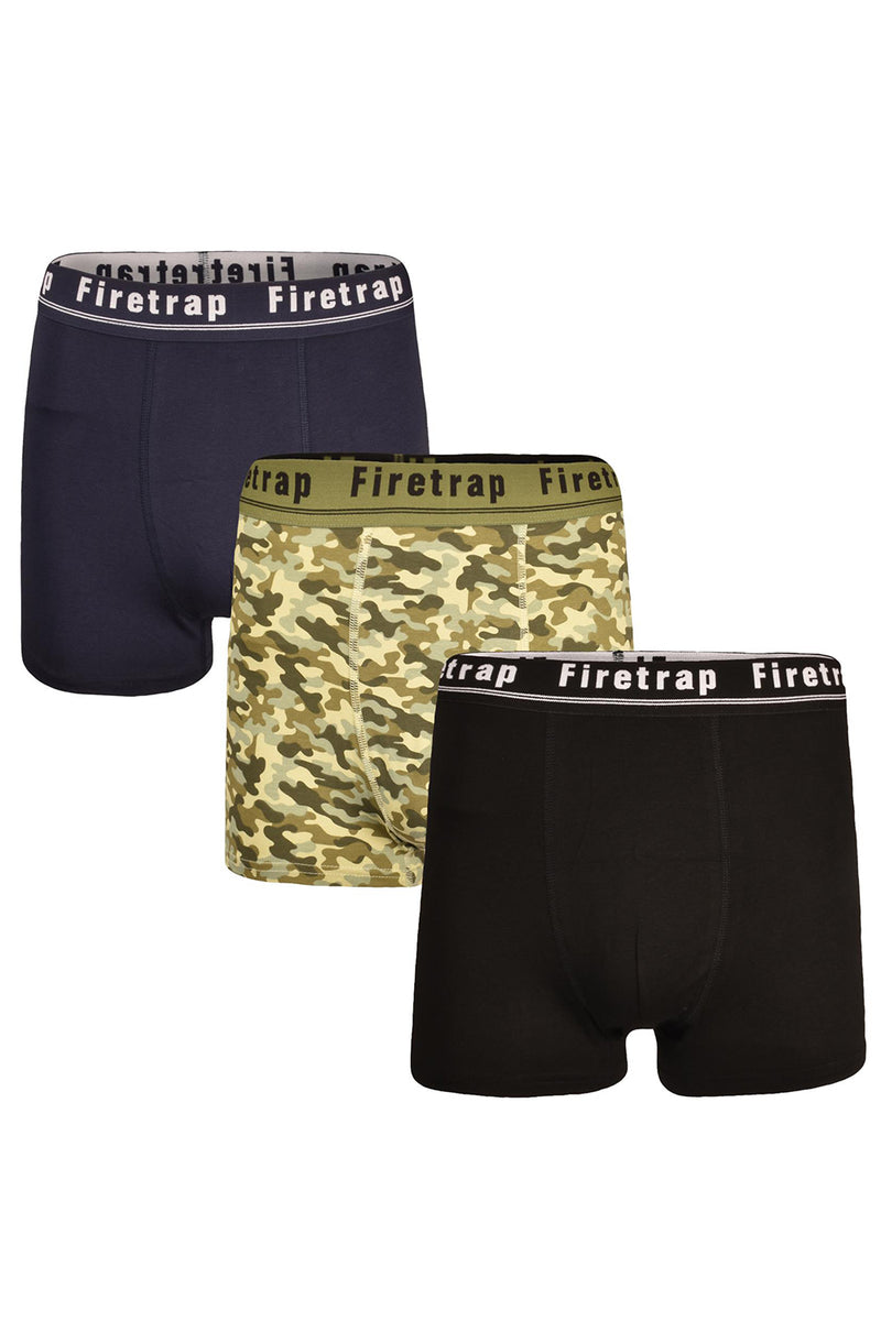 3 Pack Fire Trap Mens Austin Soft Cotton Boxers – 5poundstuff