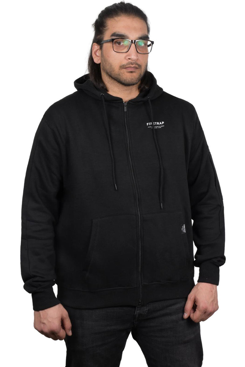 Fire Trap Mens Fleece Zip Up Hoodie – 5poundstuff