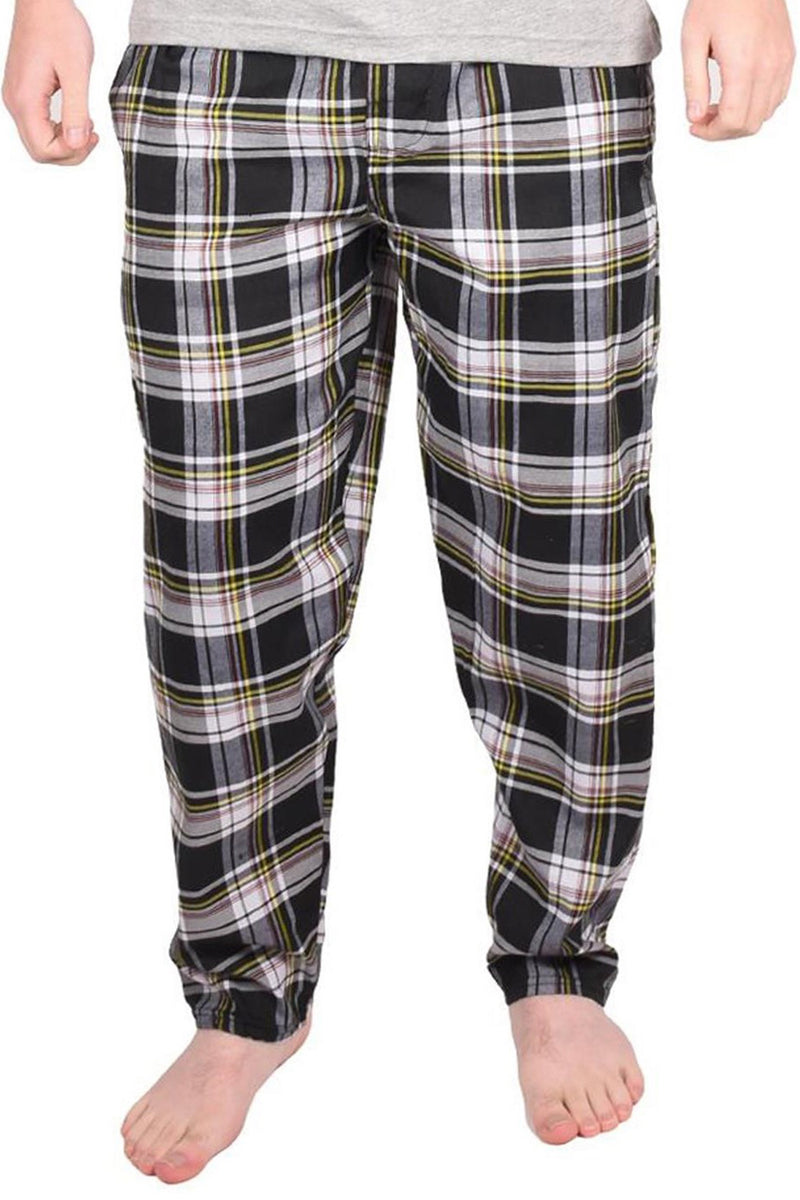 2 Pack Mens Woven Check Polycotton Pyjama – 5poundstuff