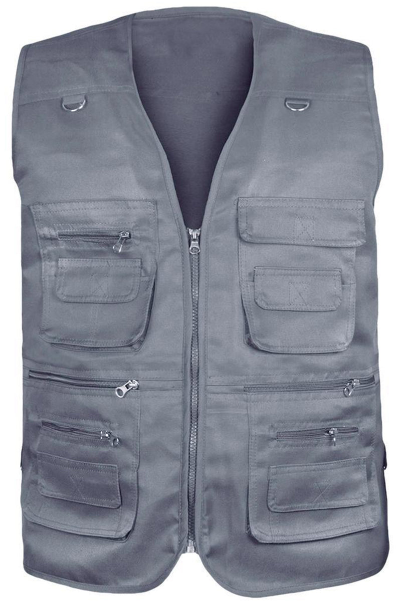 Mens Multi Pocket Sleeveless Utility Vest – 5poundstuff