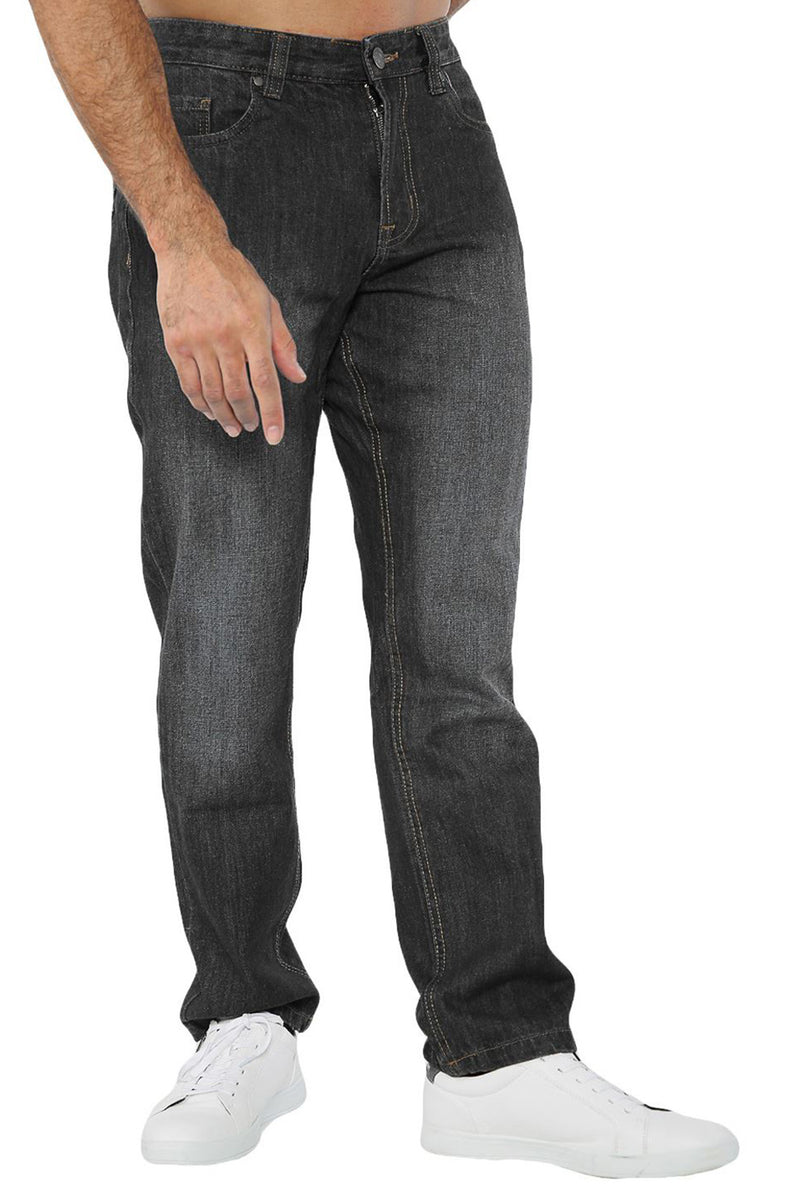 Men's Grey Straight Fit Stretchable Denim Jeans – 5poundstuff