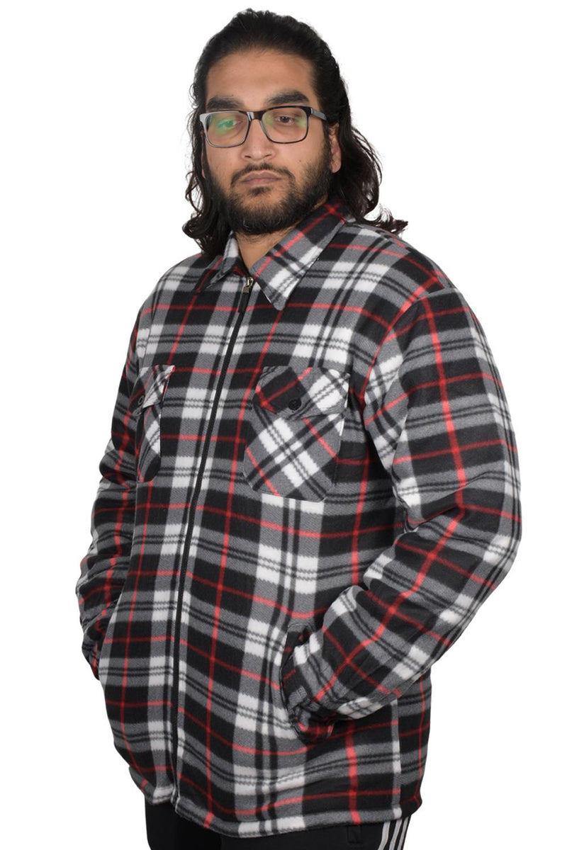 Mens Sherpa Fur Lined Collar Shirt – 5poundstuff