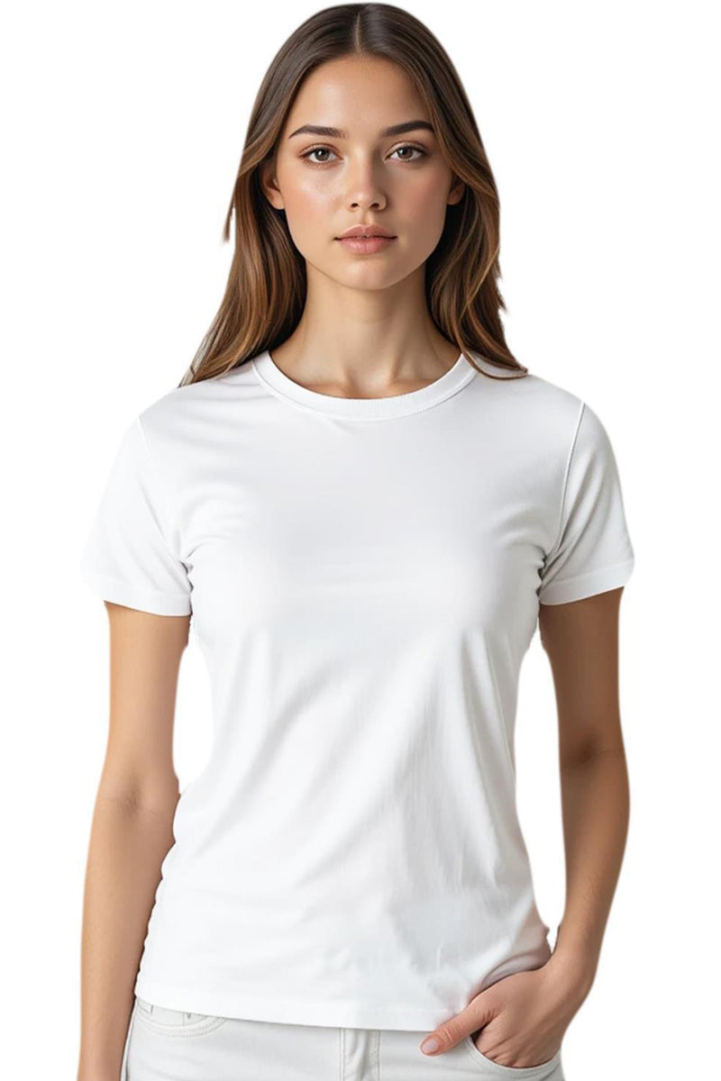 3 Pack Womens Plain Crew Neck T-Shirts – 5poundstuff