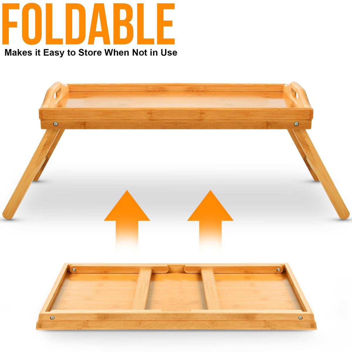 Wooden Foldable Bamboo Tray – 5poundstuff