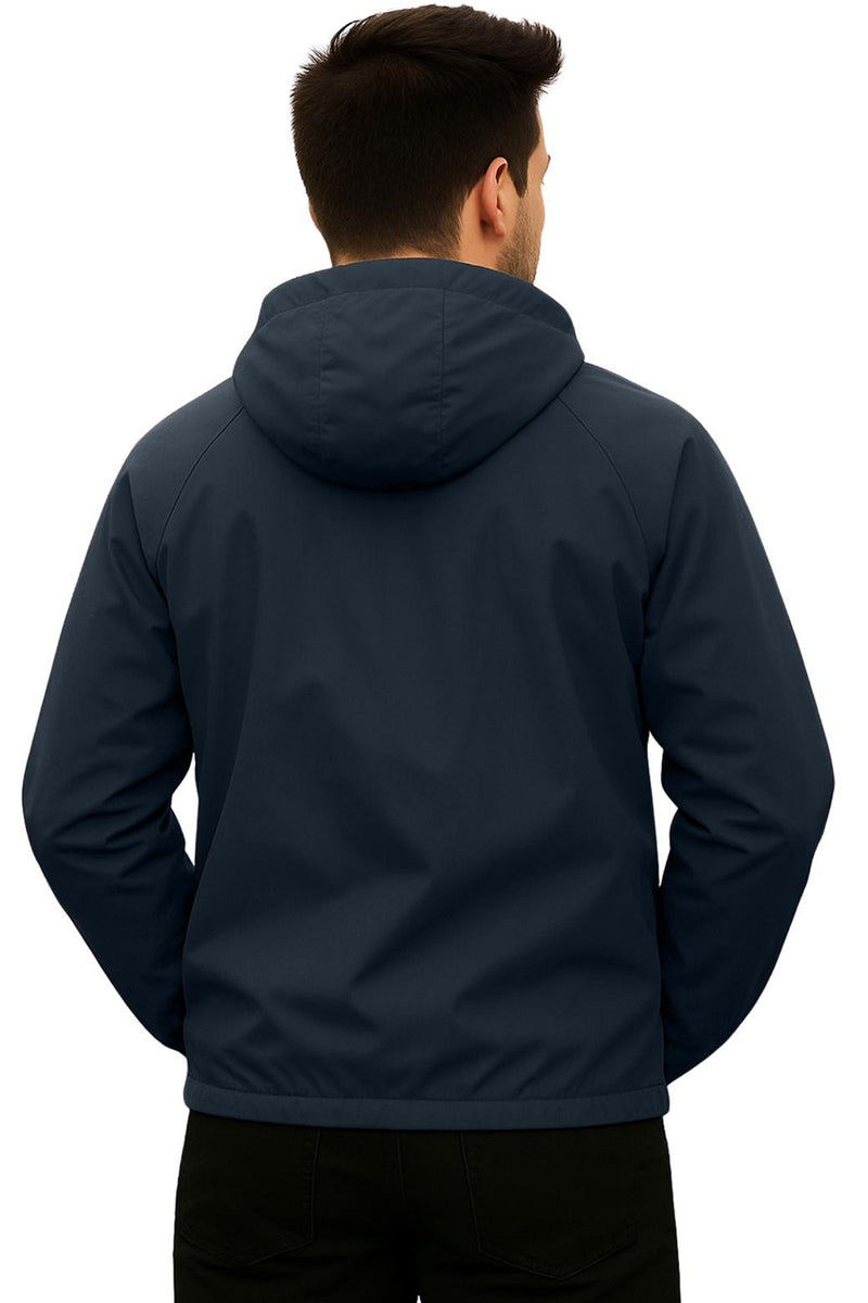 Men's Water Resistant Hooded Jacket – Lightweight Windbreaker – 5poundstuff