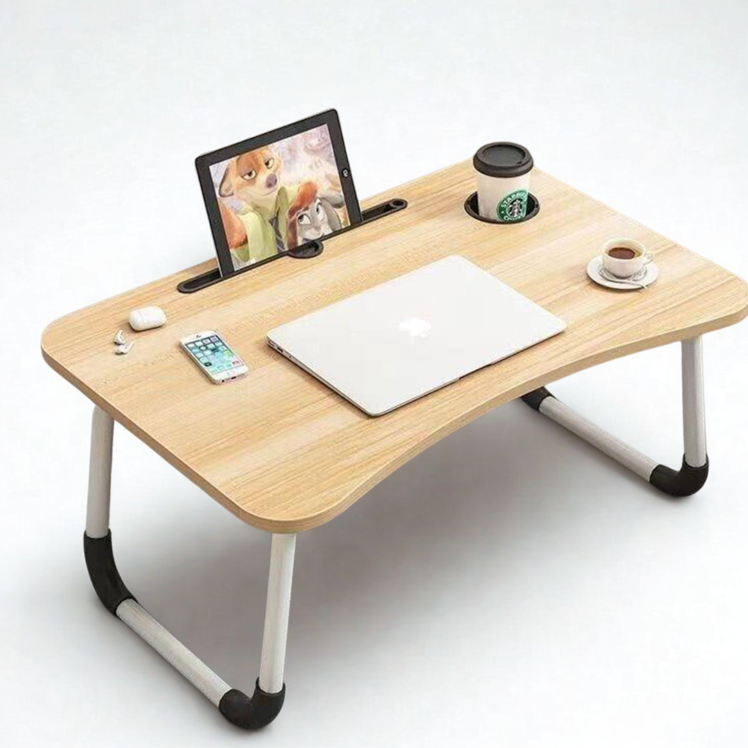 Portable Laptop Table for Bed Adjustable Folding Bed Desk Tray ...