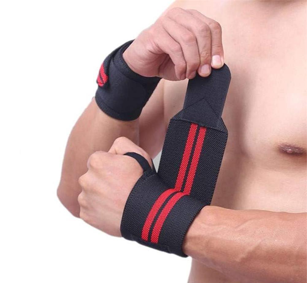 1 Pair Elastic Wrist Wraps For Strength Training & Gym – 5poundstuff
