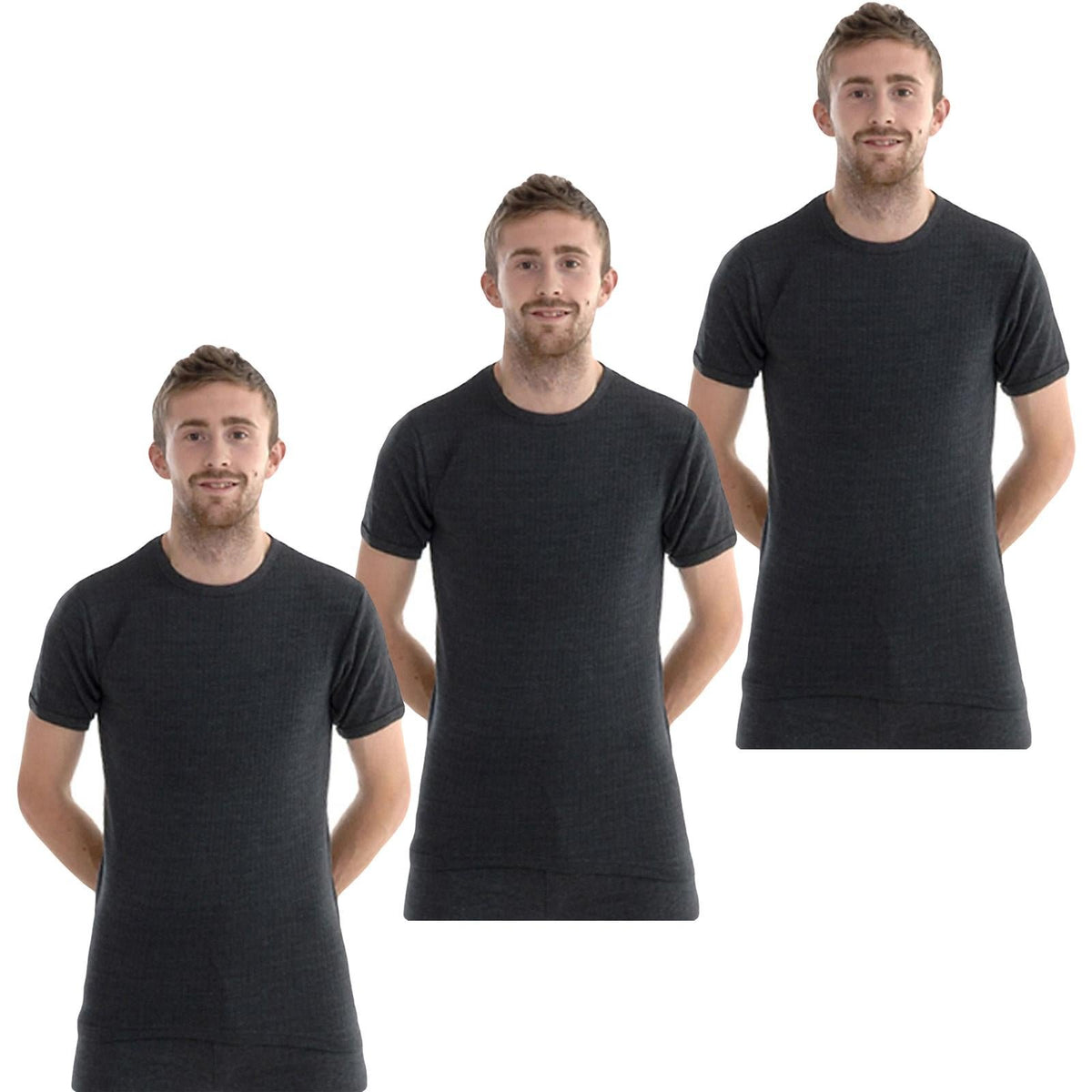 3 Pack Mens Thermal Short Sleeve Top – 5poundstuff