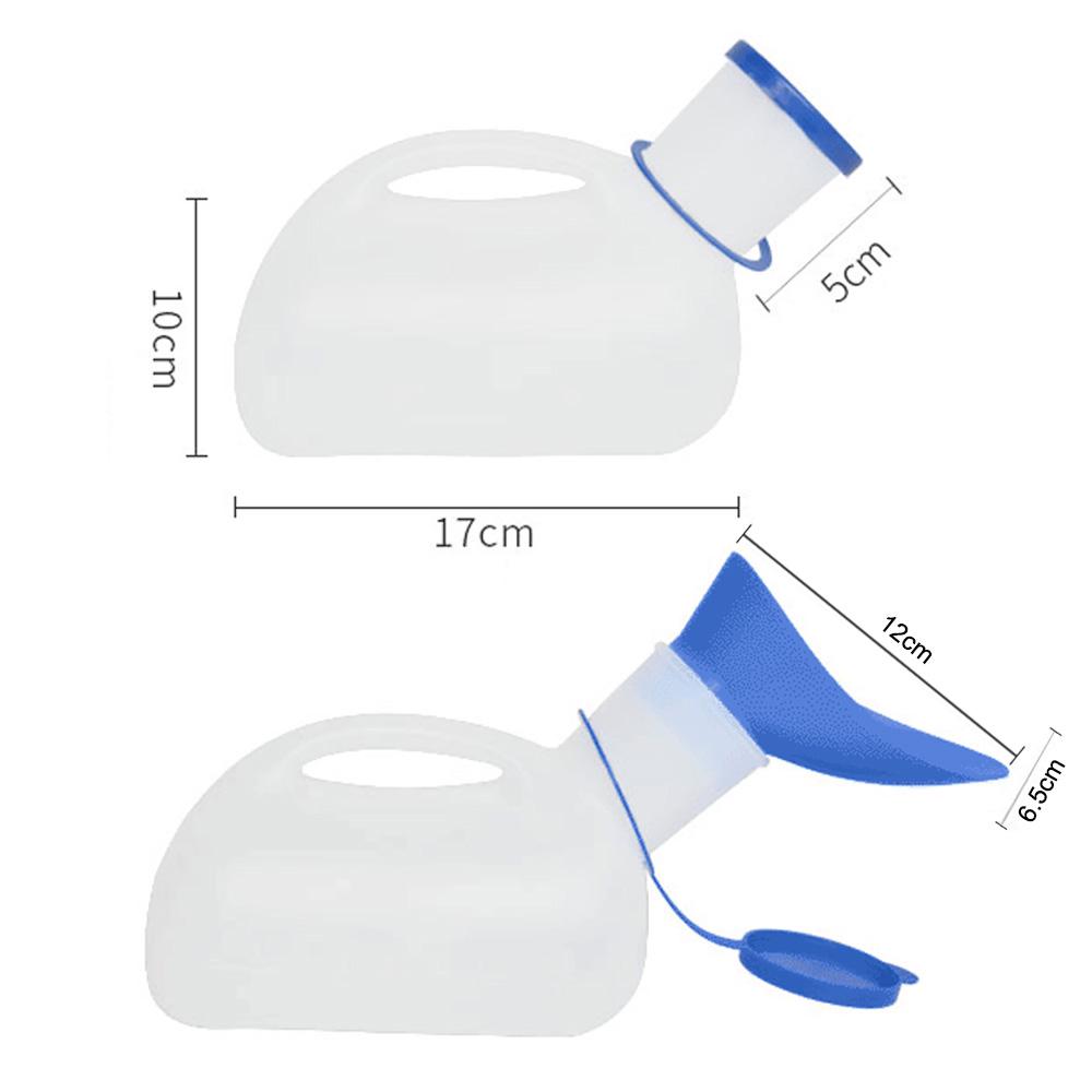 Portable Urinal Bottle with Lid & Handle – Leak-Proof, Reusable Bedsid ...