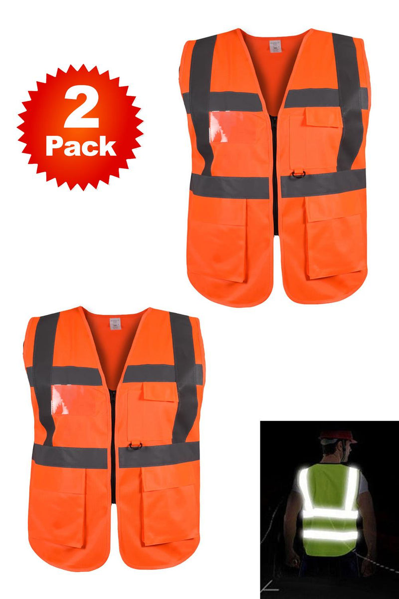 2 Pack HiVis High Visibility Safety Vest – 5poundstuff