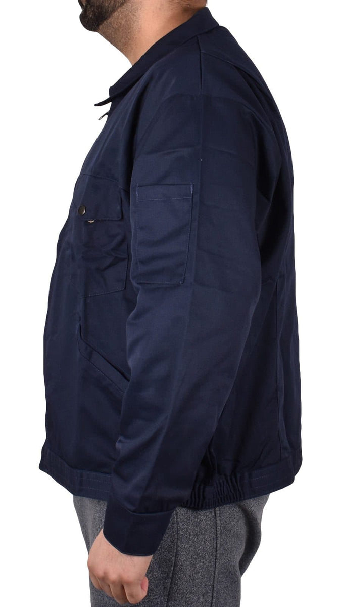 Heavy Polycotton Navy Work Jacket - S/M – 5poundstuff
