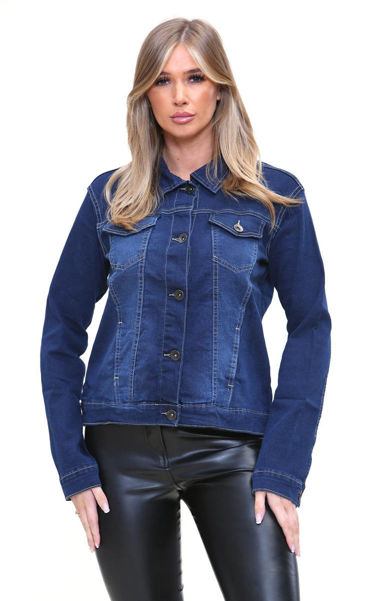 Ladies Loose Fit Denim Jacket TF10 – 5poundstuff